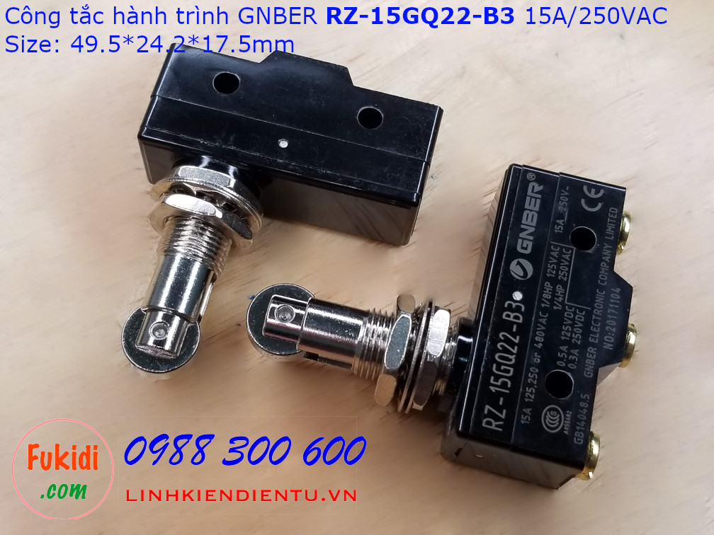 Công tắc hành trình GNBER RZ-15GQ22-B3 15A/250VAC - FUKIDI